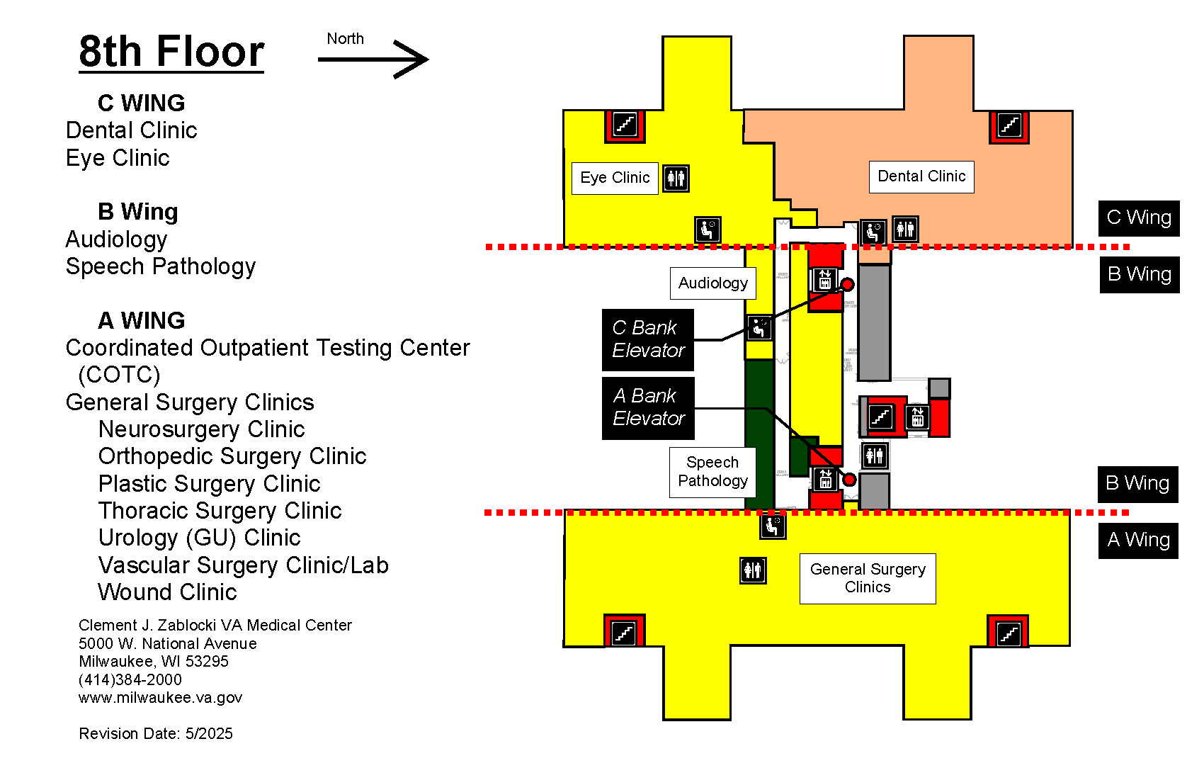 Campus Map | VA Milwaukee Health Care | Veterans Affairs