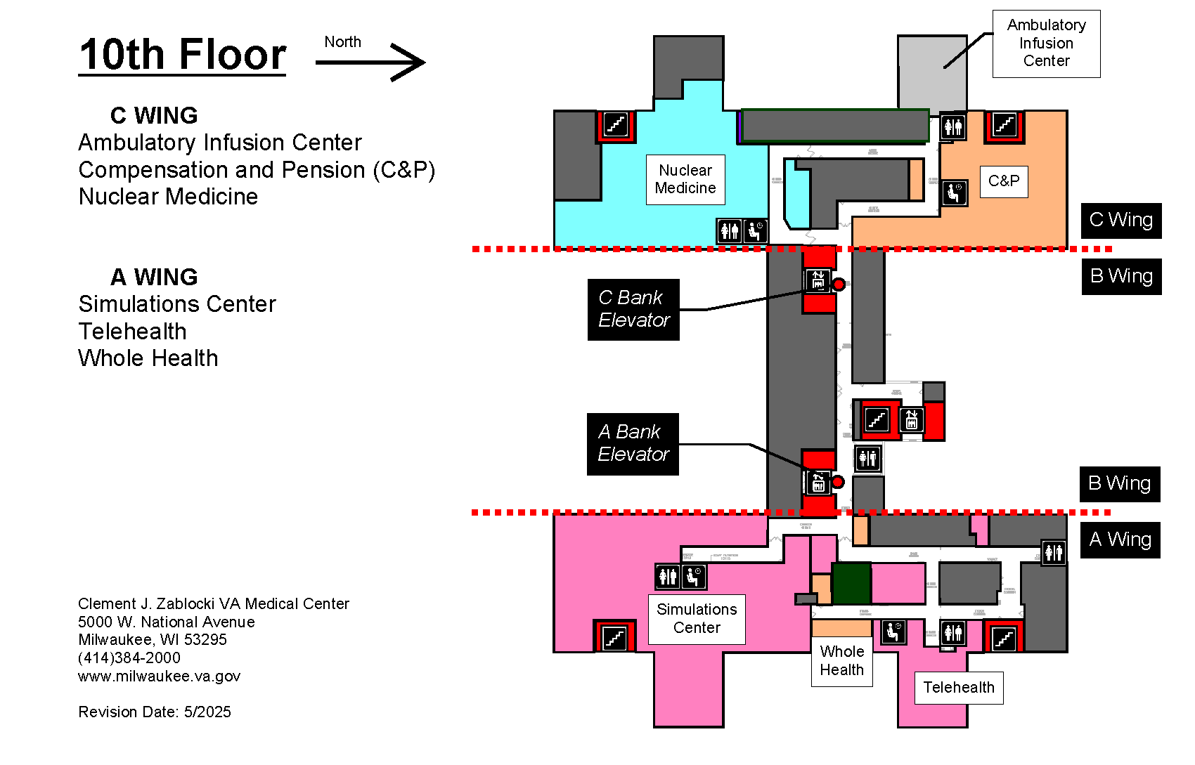 Campus Map | VA Milwaukee Health Care | Veterans Affairs