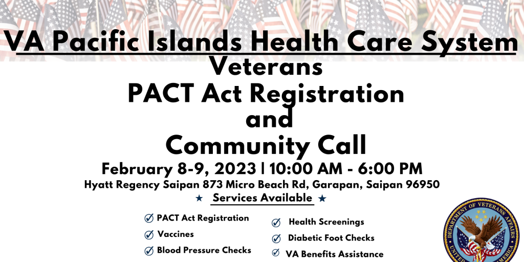 Saipan Community Call | VA Pacific Islands Health Care | Veterans Affairs