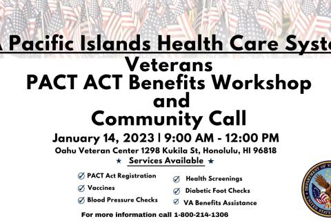 PACT Act Community Call | VA Pacific Islands Health Care | Veterans Affairs