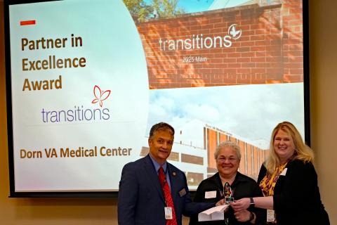 CVAHCS Wins Partner In Excellence Award From Transitions | VA Columbia ...
