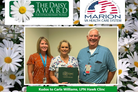 KUDOS To Our Newest DAISY Award Winner Carla Williams!! | VA Marion ...