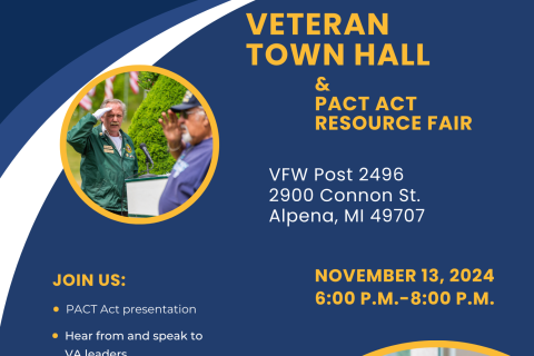Alpena Veteran Town Hall And PACT Act Resource Fair ~ November 13, 2024 ...